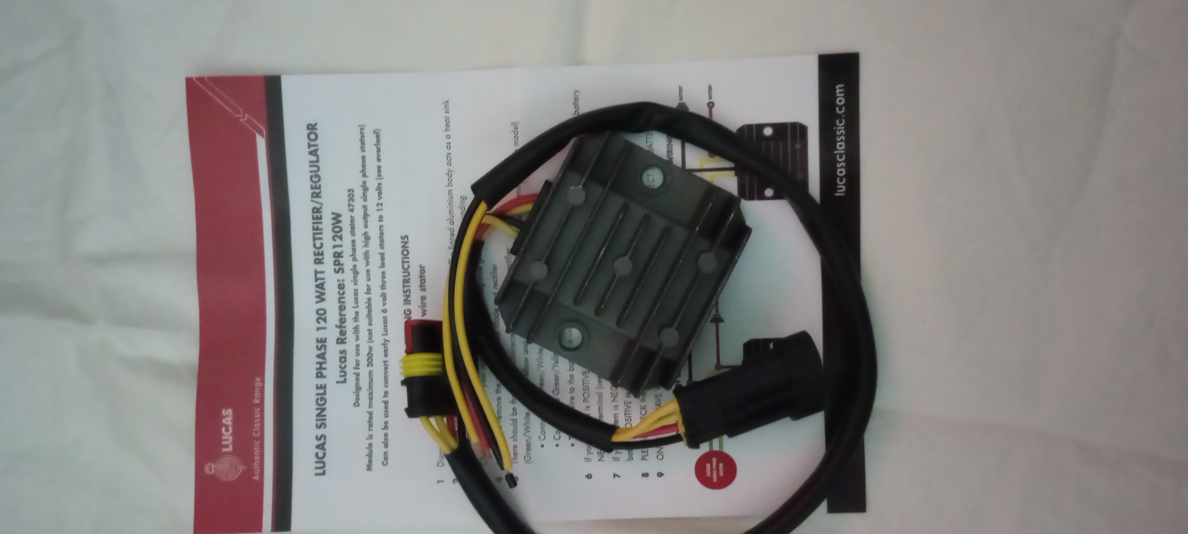 LUCAS RECTIFIER/REGULATOR 120W - Springham Engineering